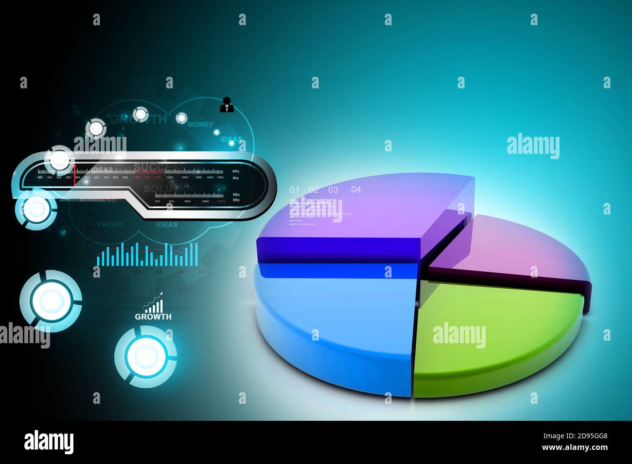 Business pie chart market share hi-res stock photography and images - Alamy