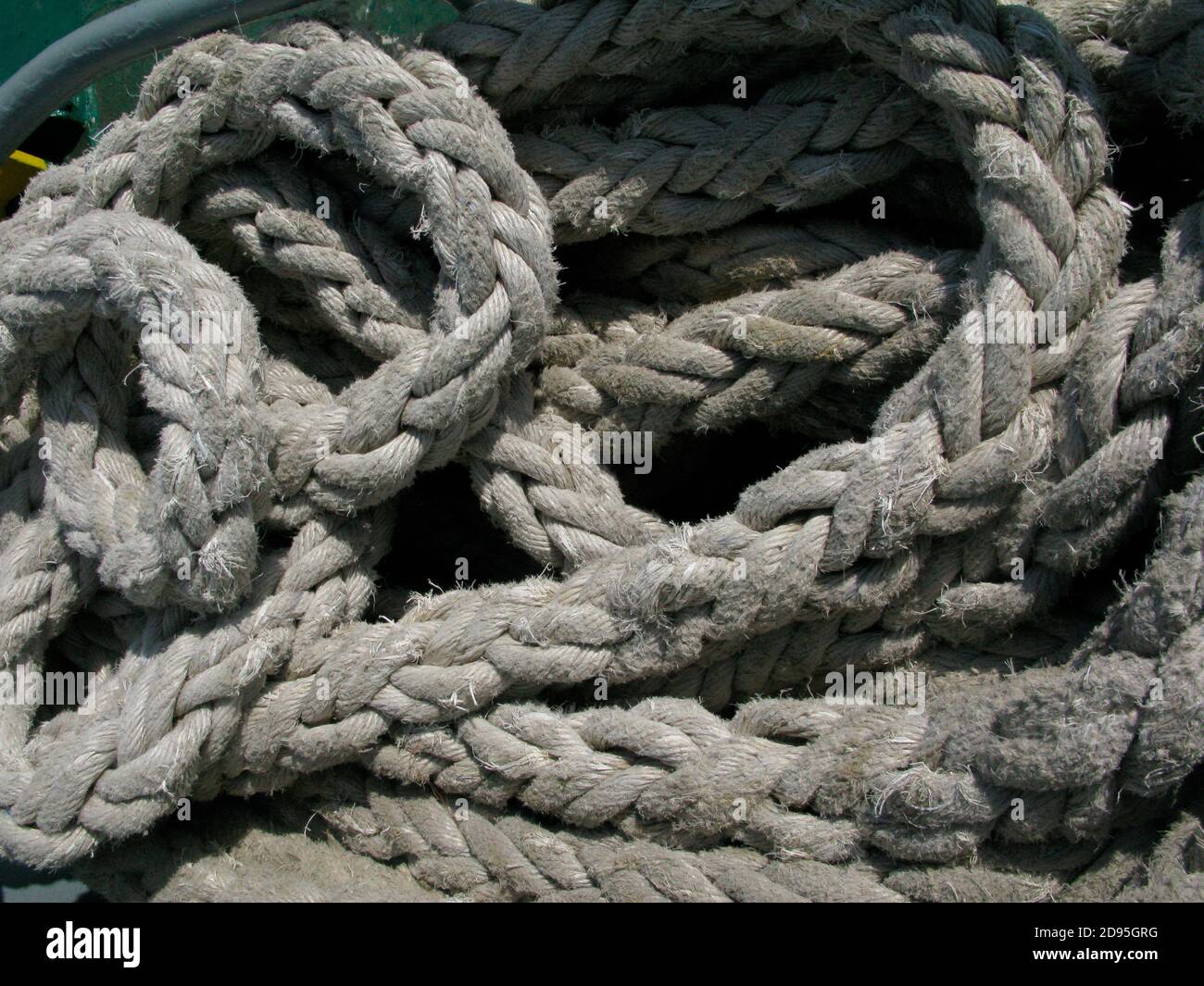 important equipment on every ship, a rope for securing a vessel Stock ...
