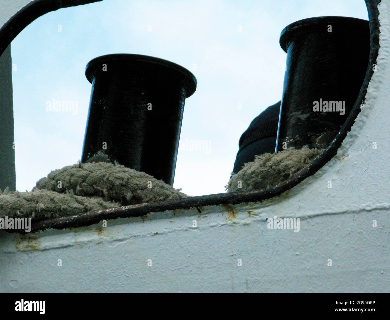 important equipment on every ship, a rope for securing a vessel Stock ...