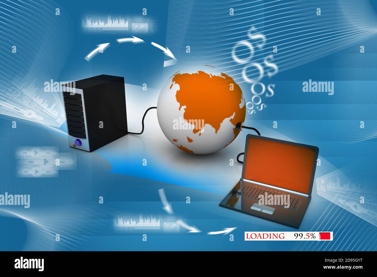 Global computer network Stock Photo - Alamy