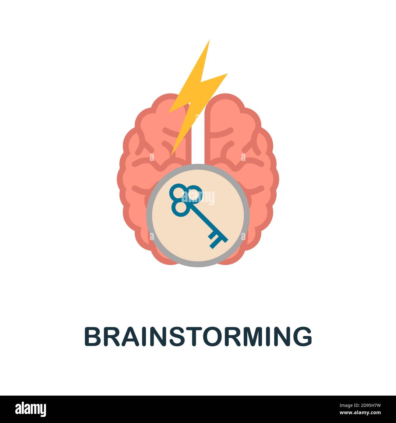 Brainstorming icon. Simple element from critical thinking collection ...