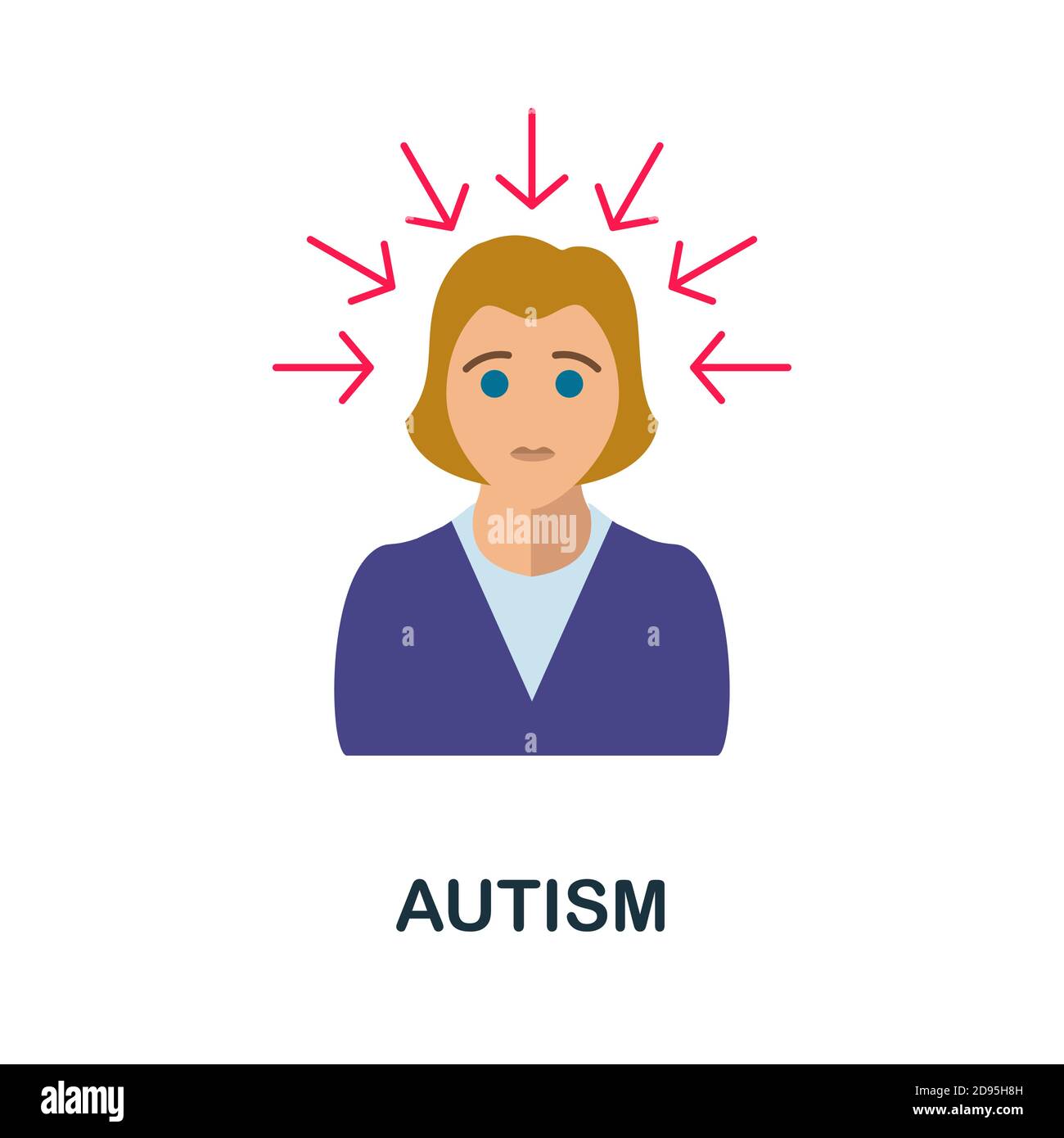 Autism icon. Simple element from critical thinking collection. Creative ...