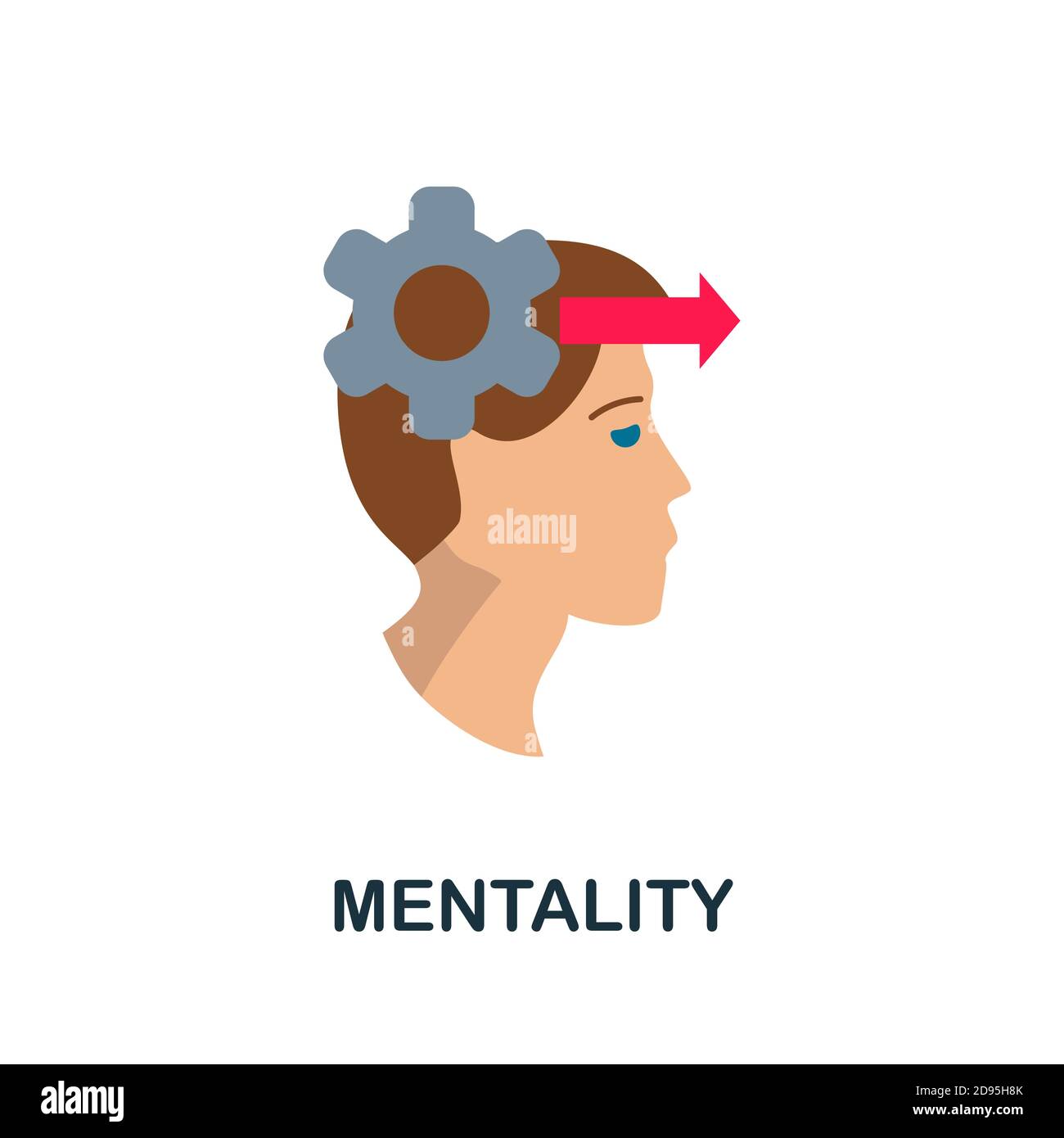 Mentality icon. Simple element from critical thinking collection ...