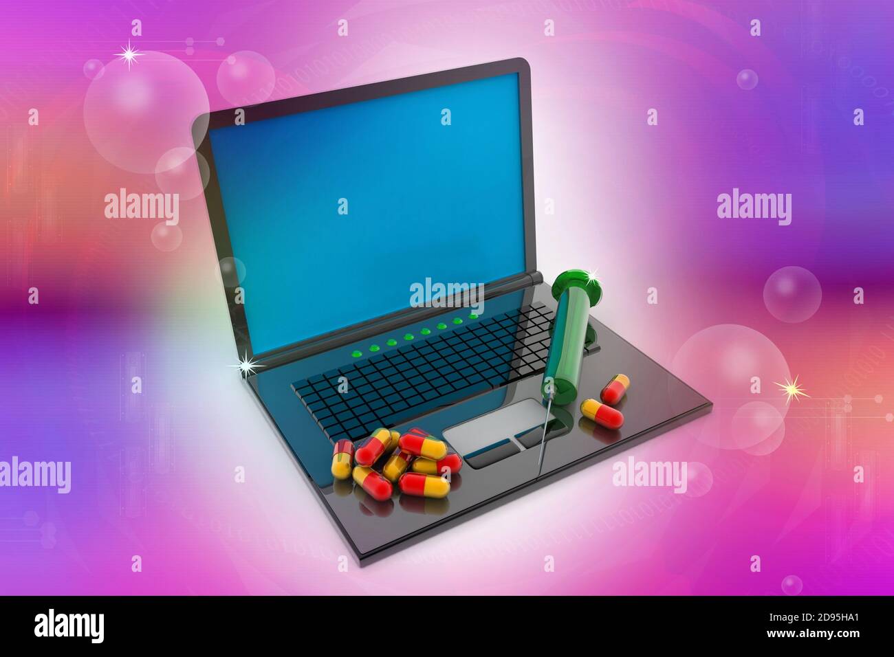 Treatment for computer dependence Stock Photo - Alamy