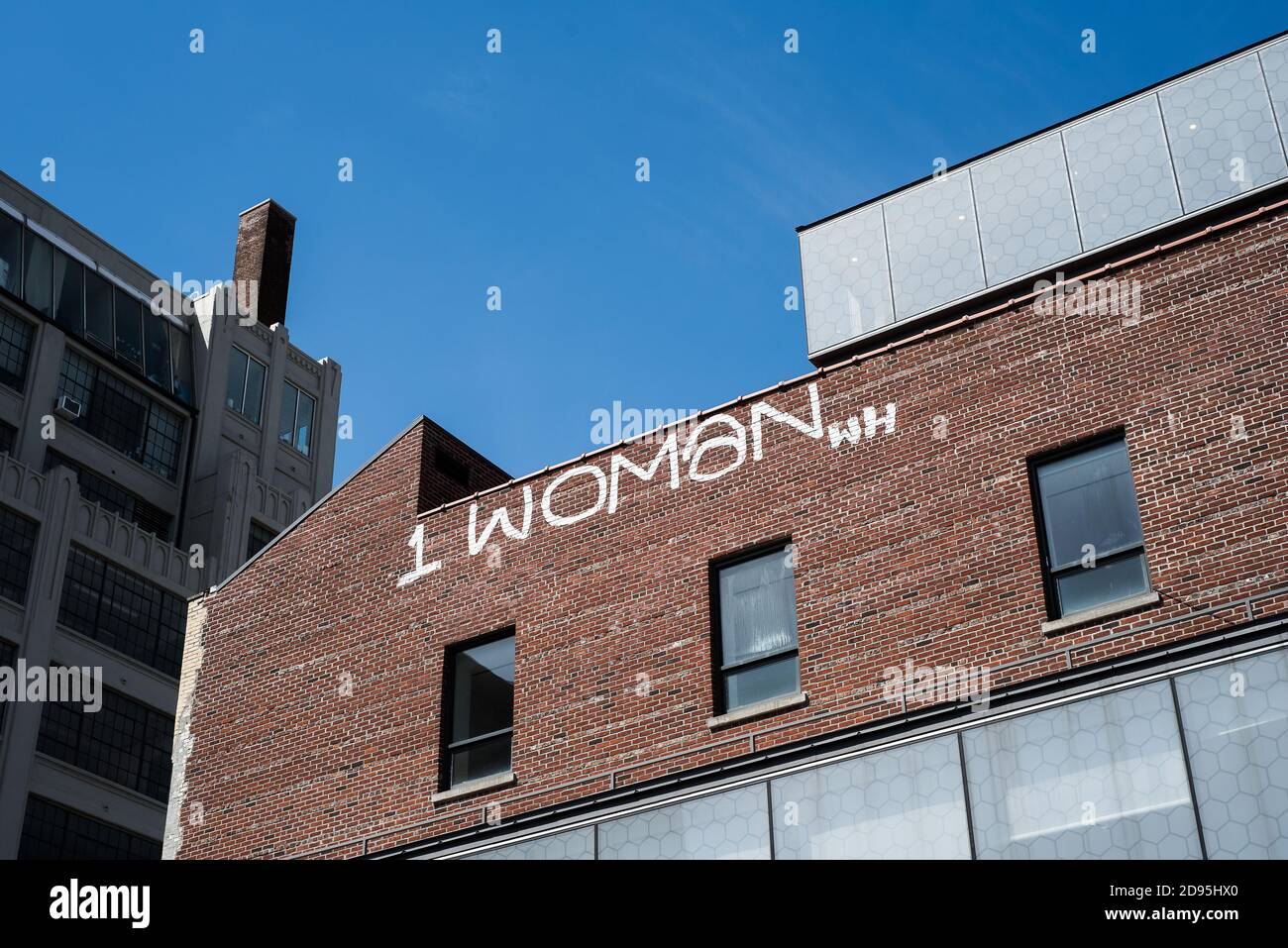 Typography on a building Stock Photo - Alamy