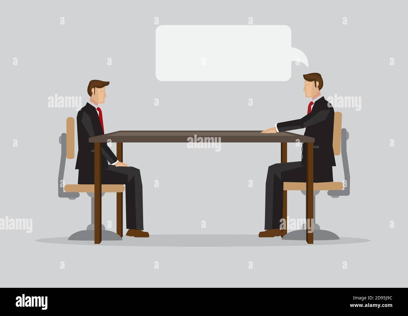One on one interview Stock Vector Images - Alamy