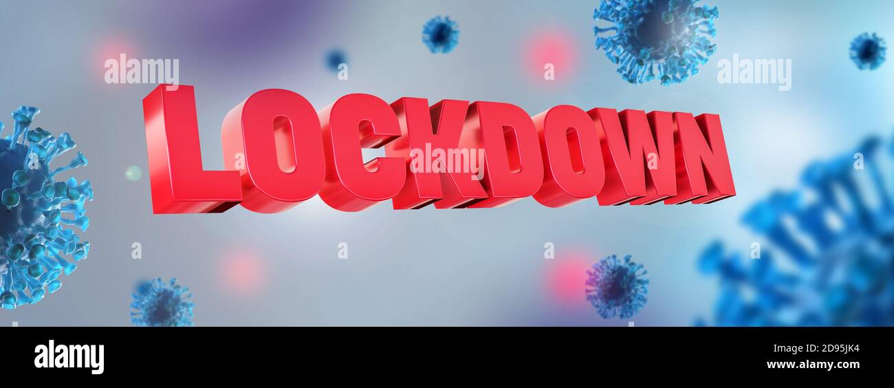 Lockdown caused by covid-19 coronavirus. National epidemic lock down ...