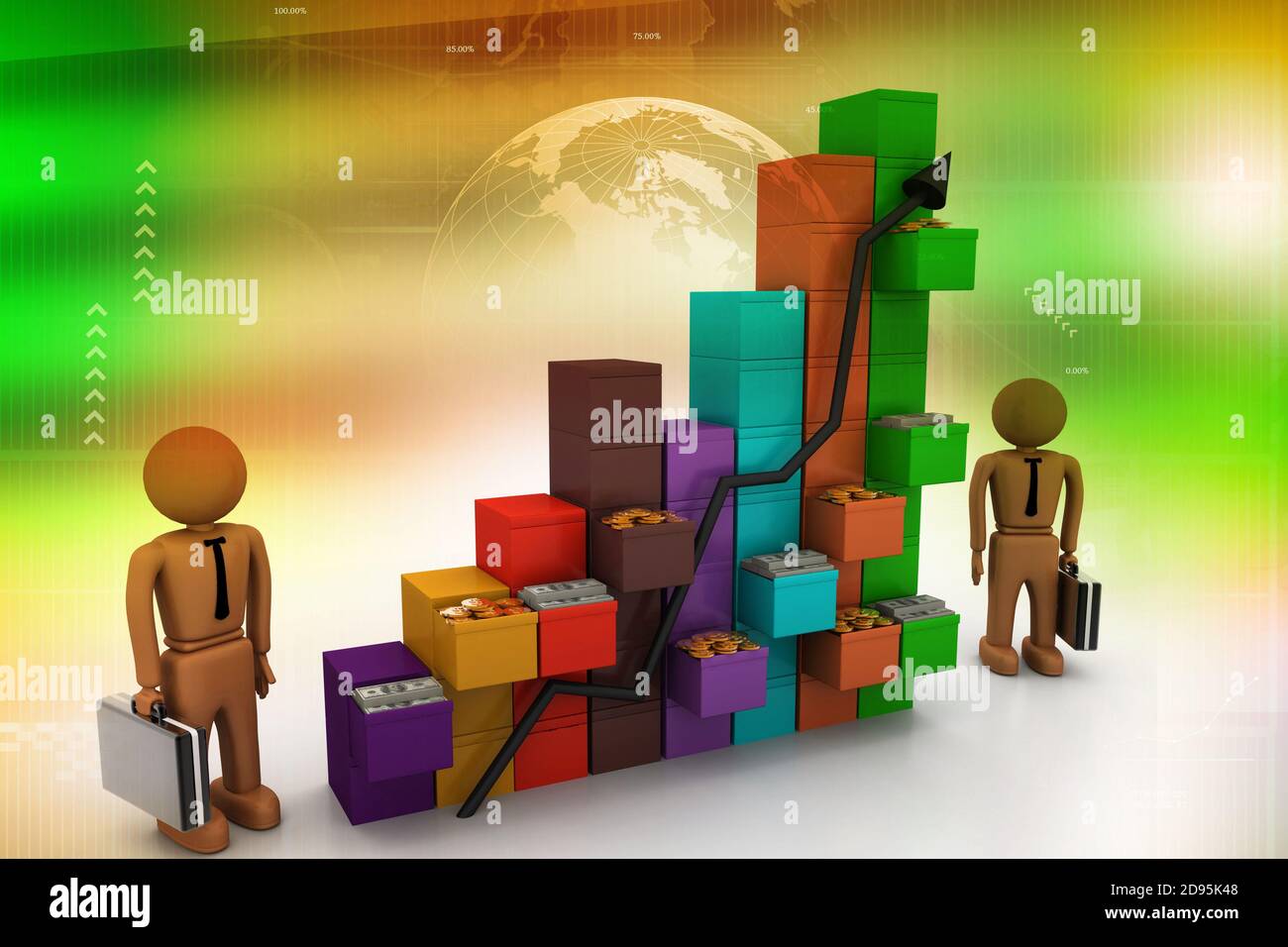 Financial graph and economy Stock Photo - Alamy
