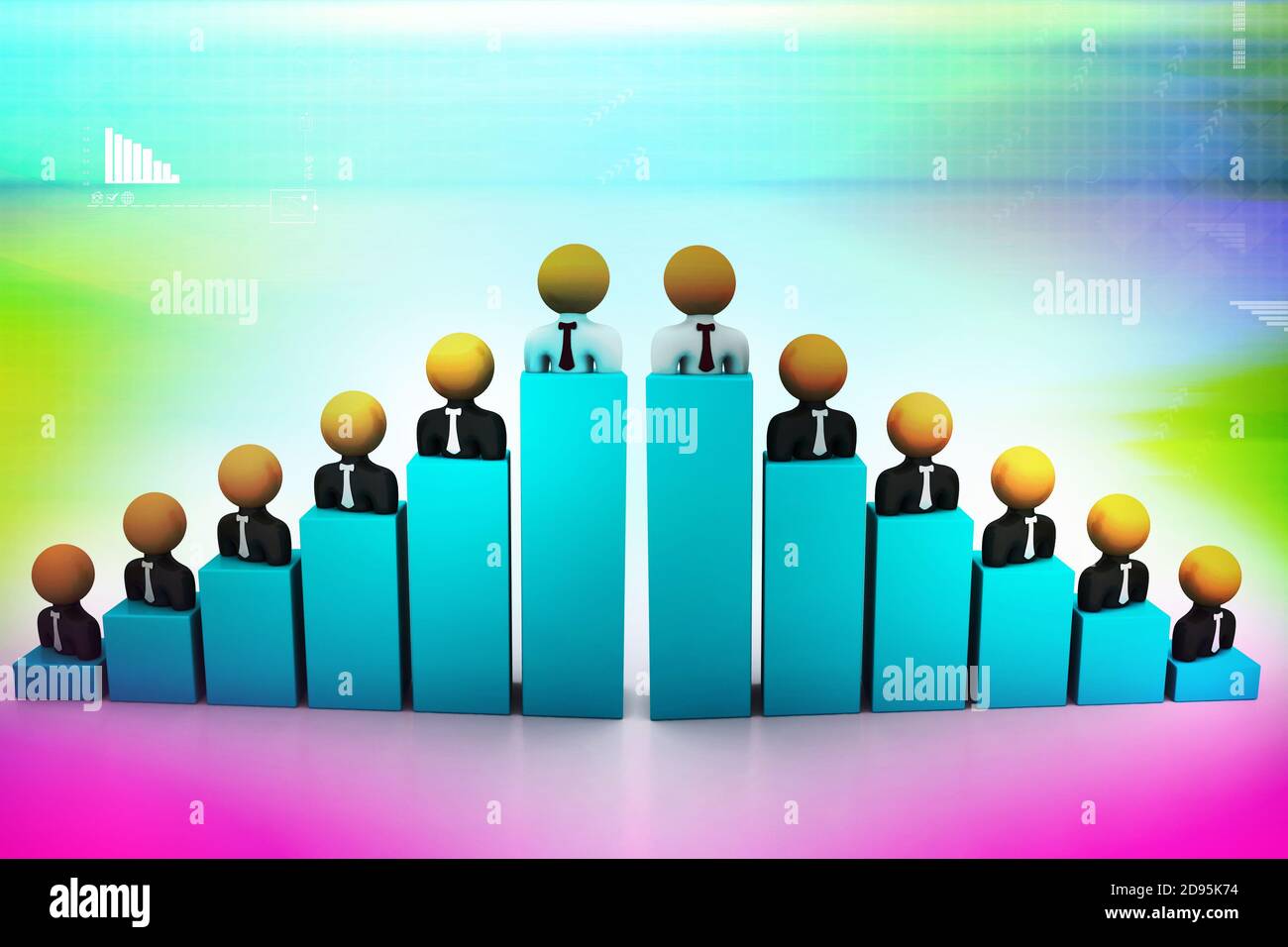 Business people, graph Stock Photo - Alamy