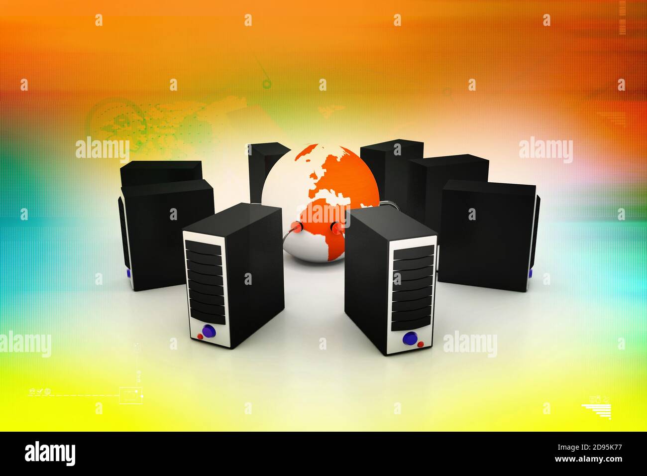 Global computer network Stock Photo - Alamy