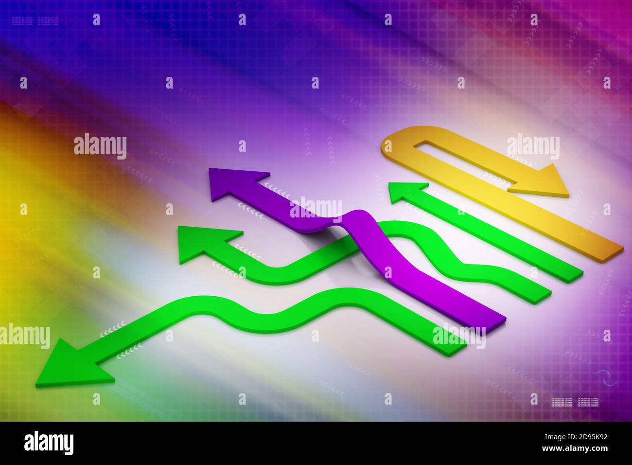 Movement direction to success Stock Photo - Alamy