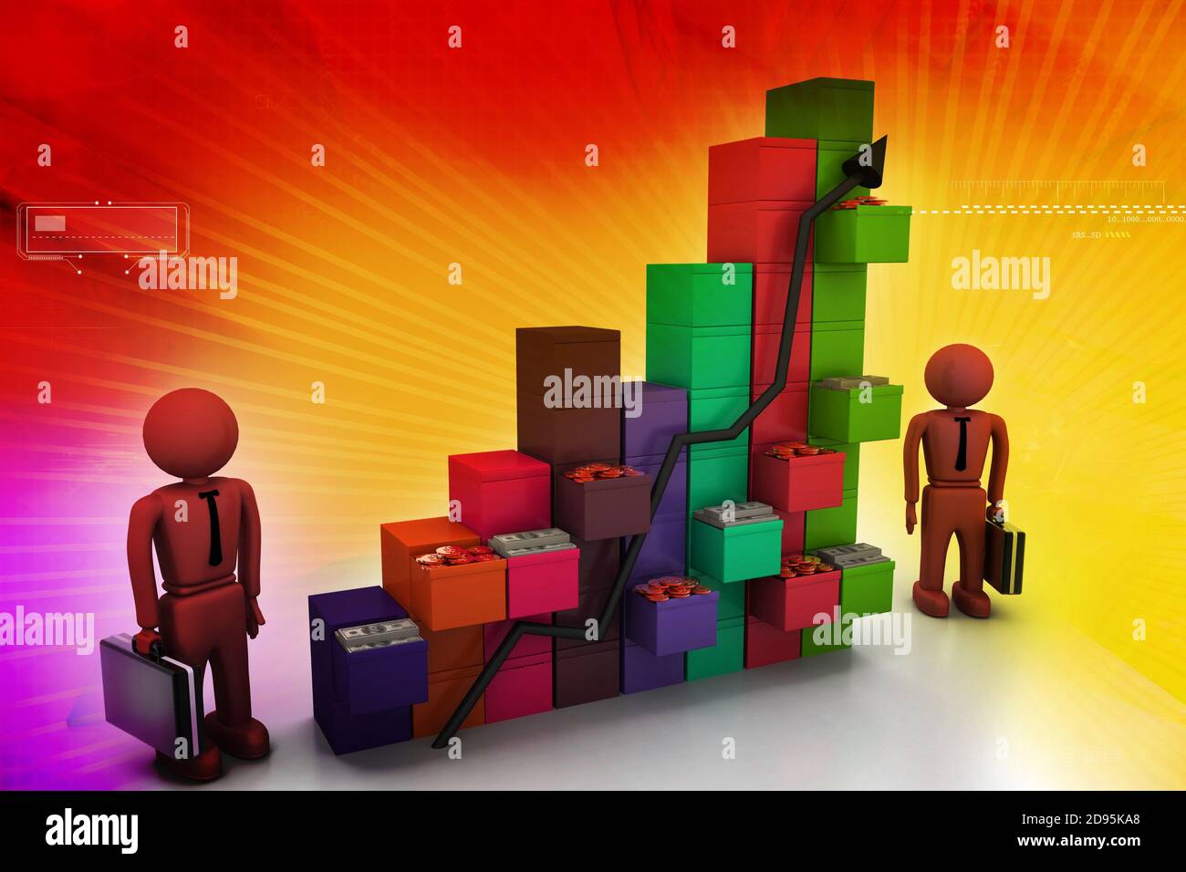 Financial graph and economy Stock Photo - Alamy