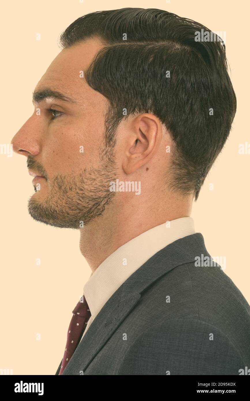 Left face profile hi-res stock photography and images - Alamy