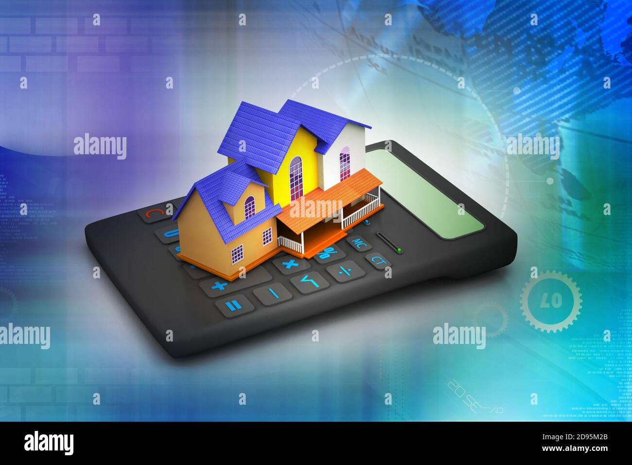 Real estate calculator Stock Photo - Alamy