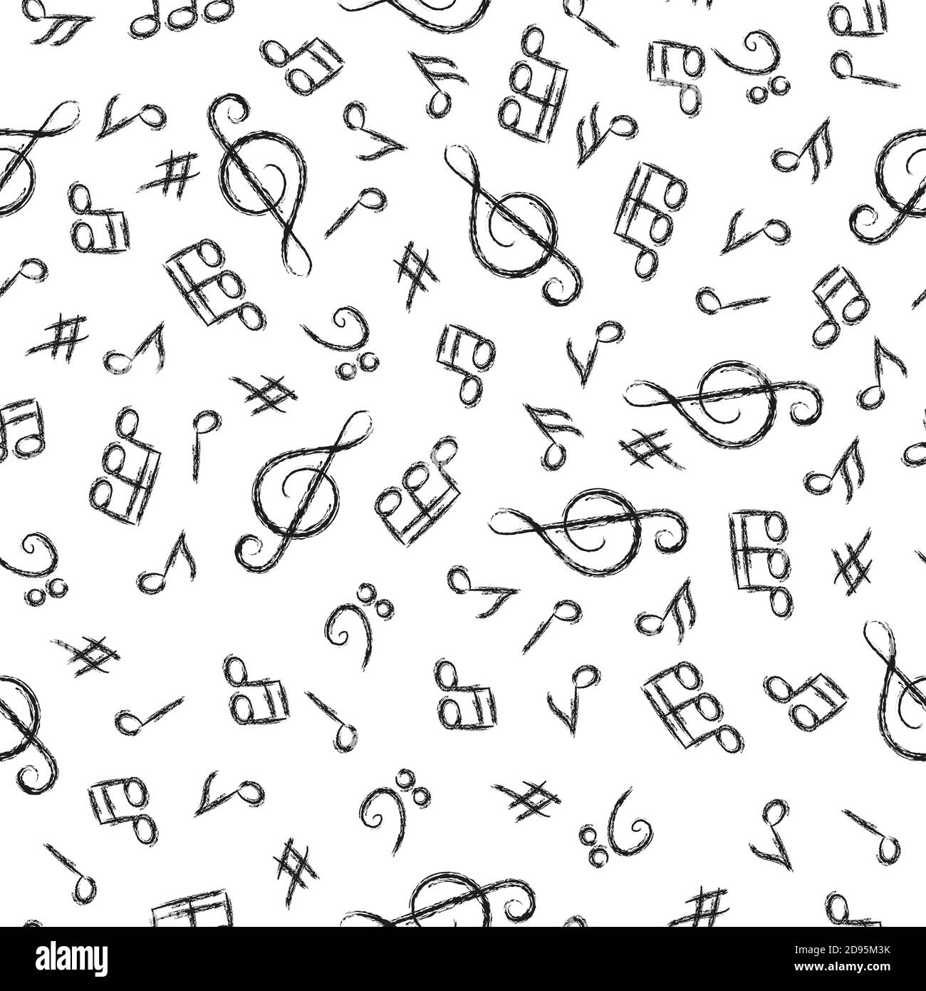Seamless music pattern for simple backgrounds, textures and packaging ...