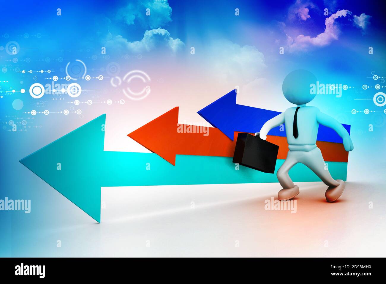 Movement direction to success Stock Photo - Alamy