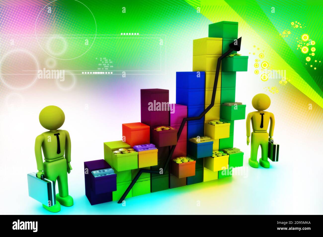 Financial graph and economy Stock Photo - Alamy