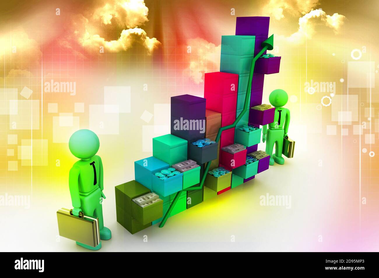 Financial graph and economy Stock Photo - Alamy