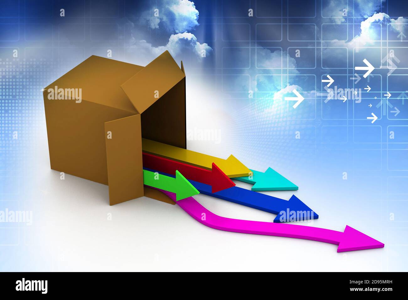 Out of the box Stock Photo - Alamy
