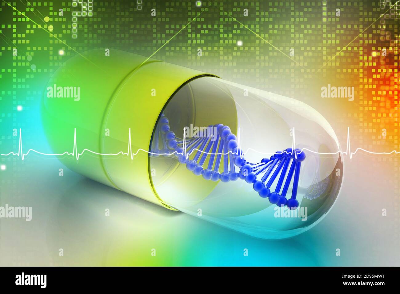 Dna structure in pill hi-res stock photography and images - Alamy