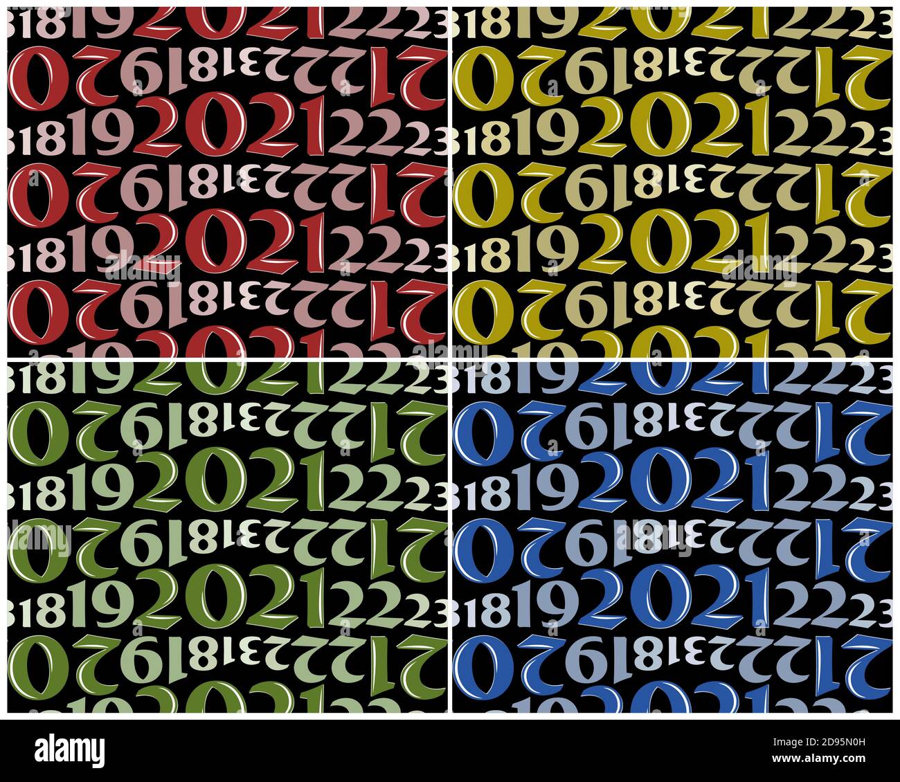 The Seamless red backgrounds with numbers Stock Vector Image & Art - Alamy