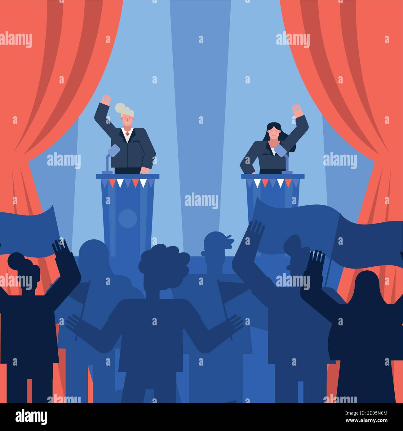 Vote in local elections Stock Vector Images - Alamy