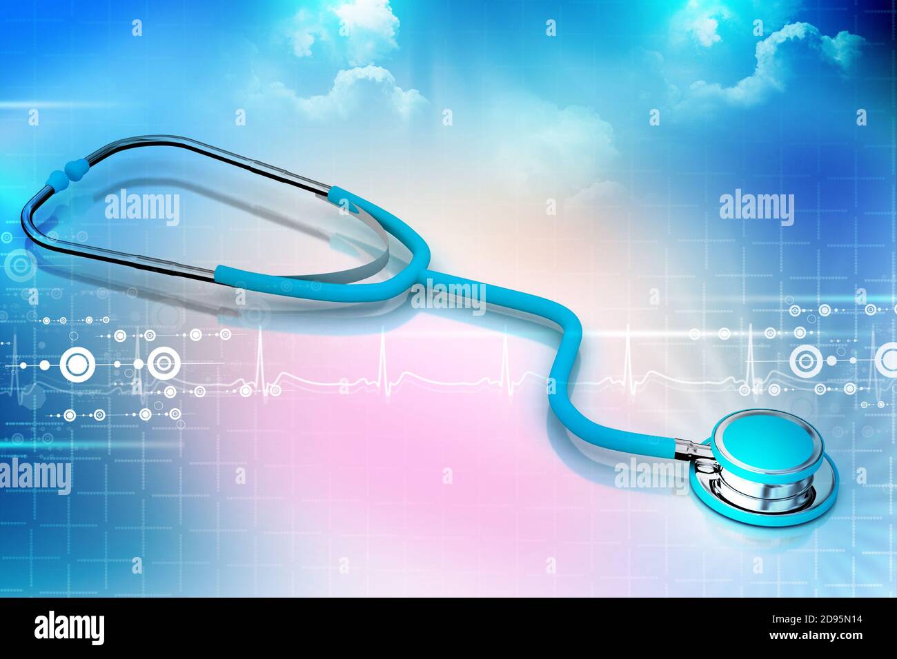 3d multi use stethoscope Stock Photo - Alamy