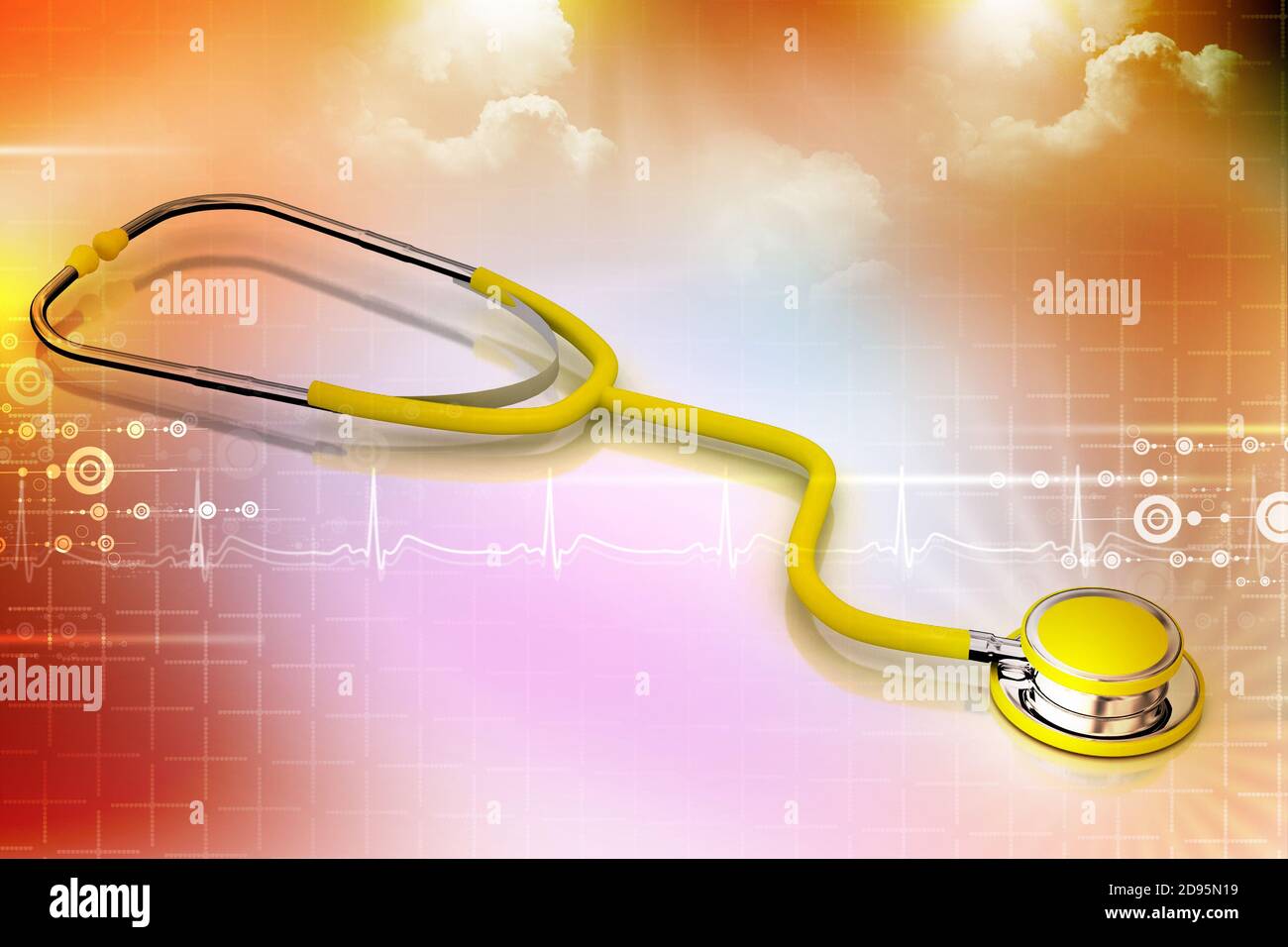 3d multi use stethoscope Stock Photo - Alamy