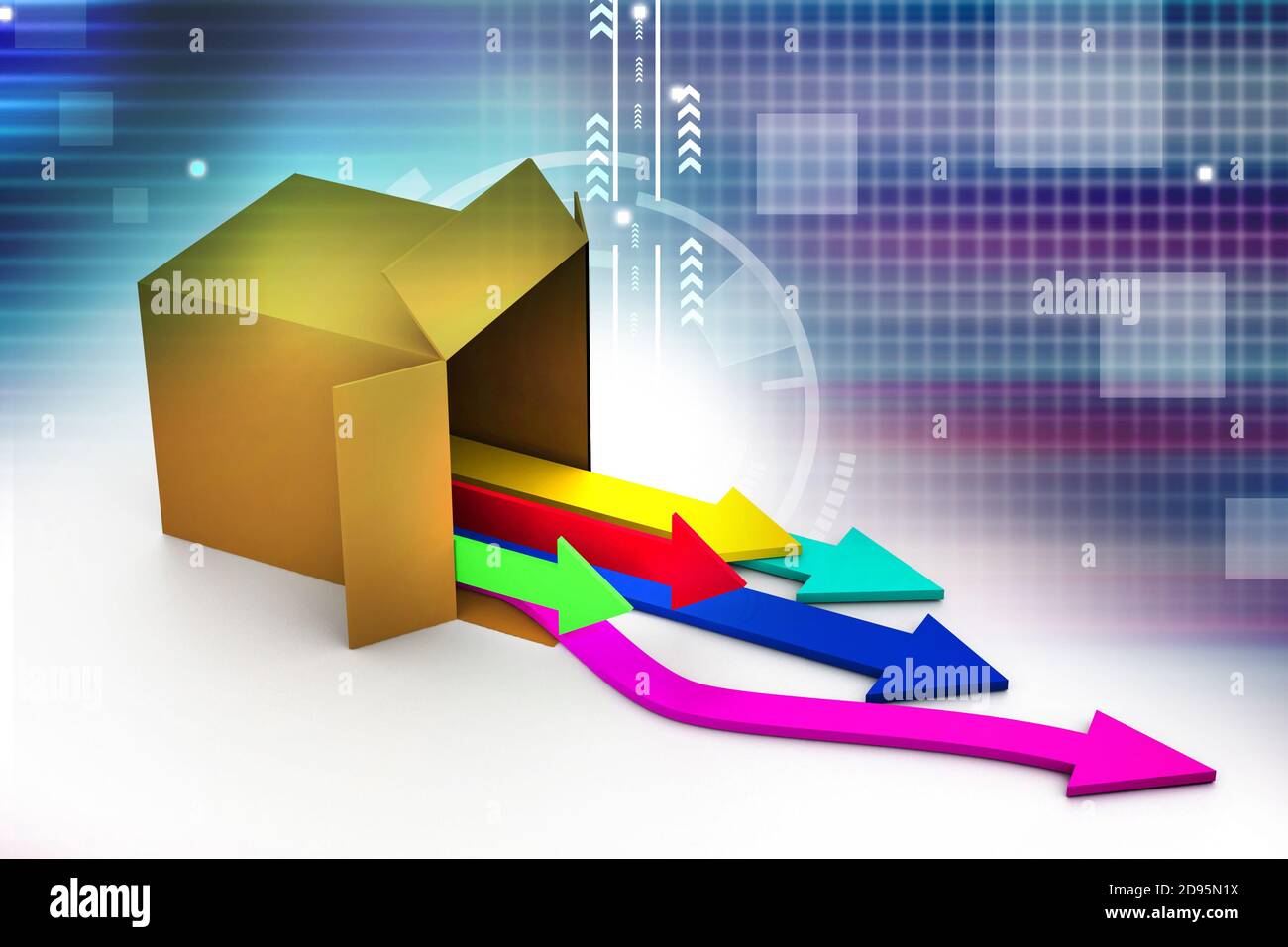 Out of the box Stock Photo - Alamy