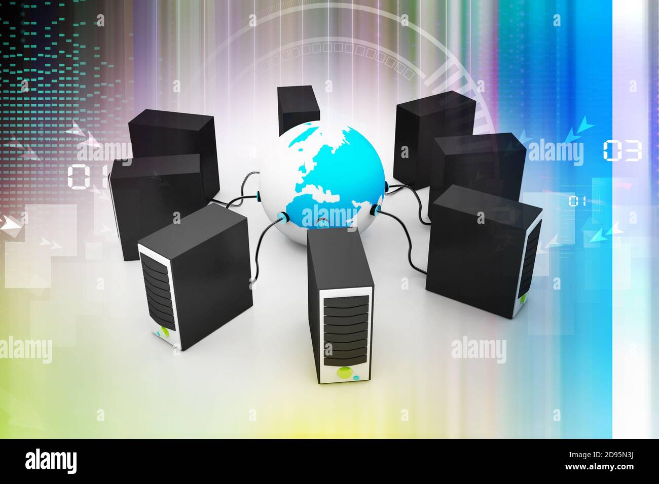 Global computer network Stock Photo - Alamy
