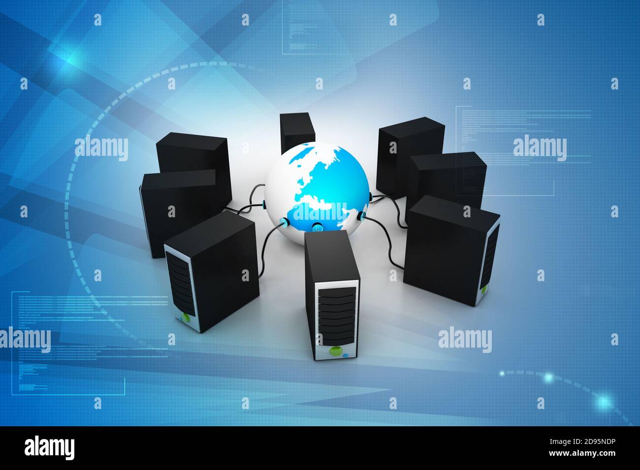 Global computer network Stock Photo - Alamy