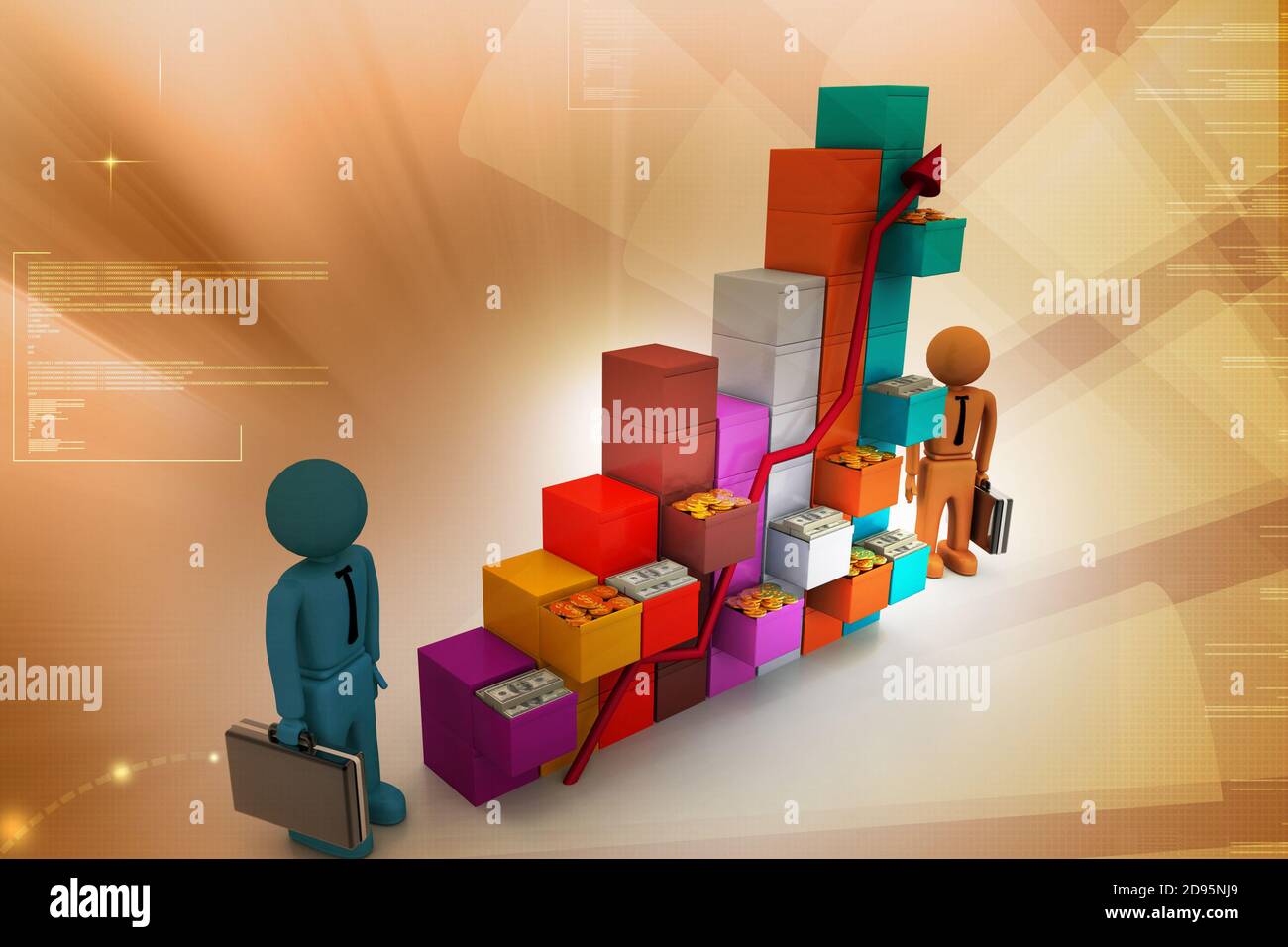 Financial graph and economy Stock Photo - Alamy