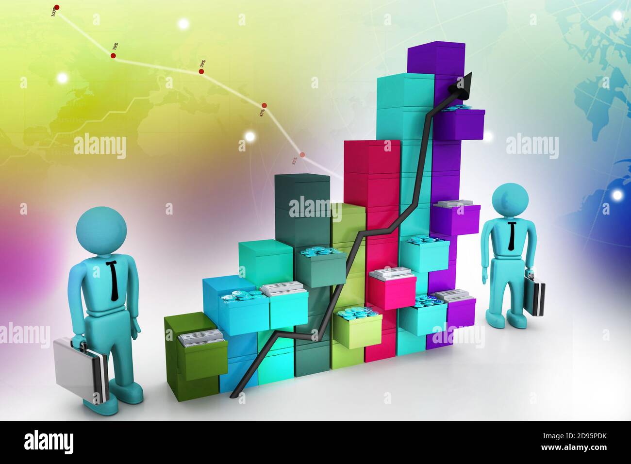 Financial graph and economy Stock Photo - Alamy