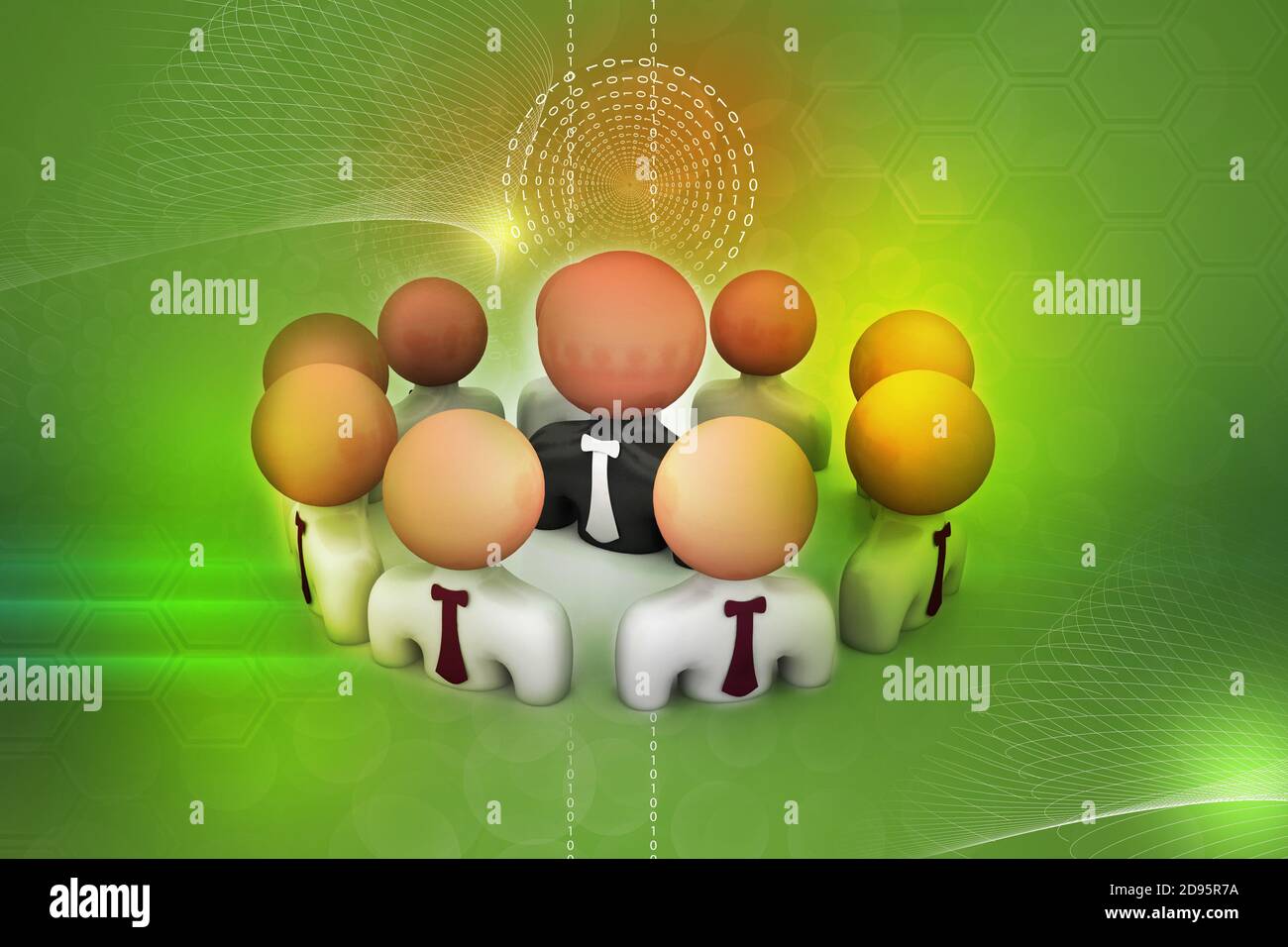 Business group with leader Stock Photo - Alamy