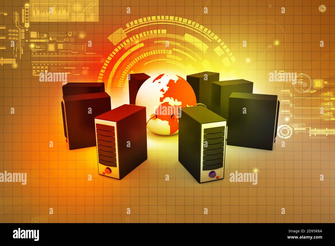 Global computer network Stock Photo - Alamy