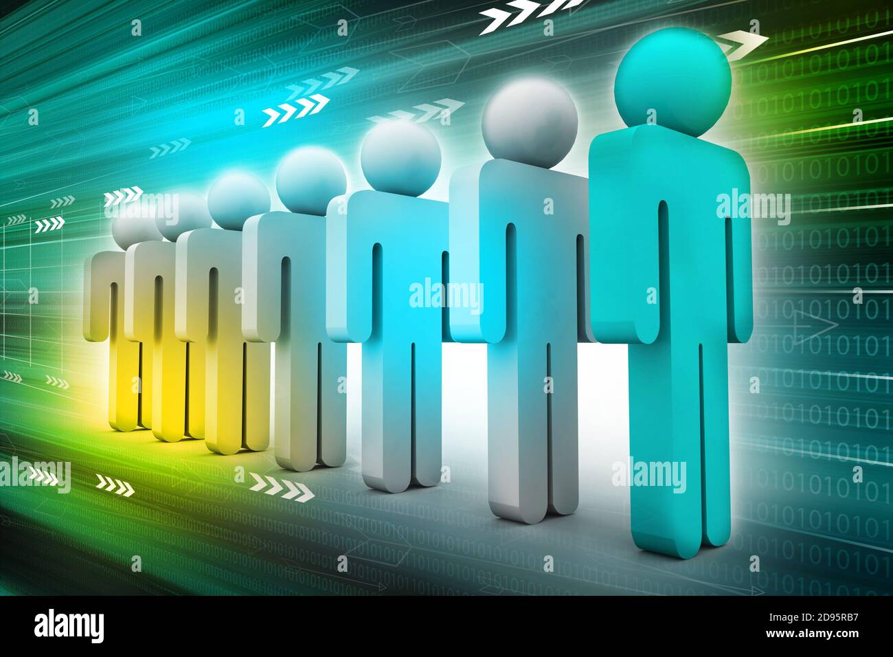 Concept of leader with business guys Stock Photo - Alamy