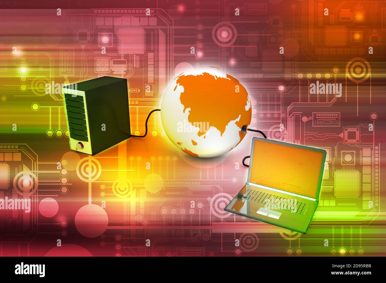 Global computer network Stock Photo - Alamy