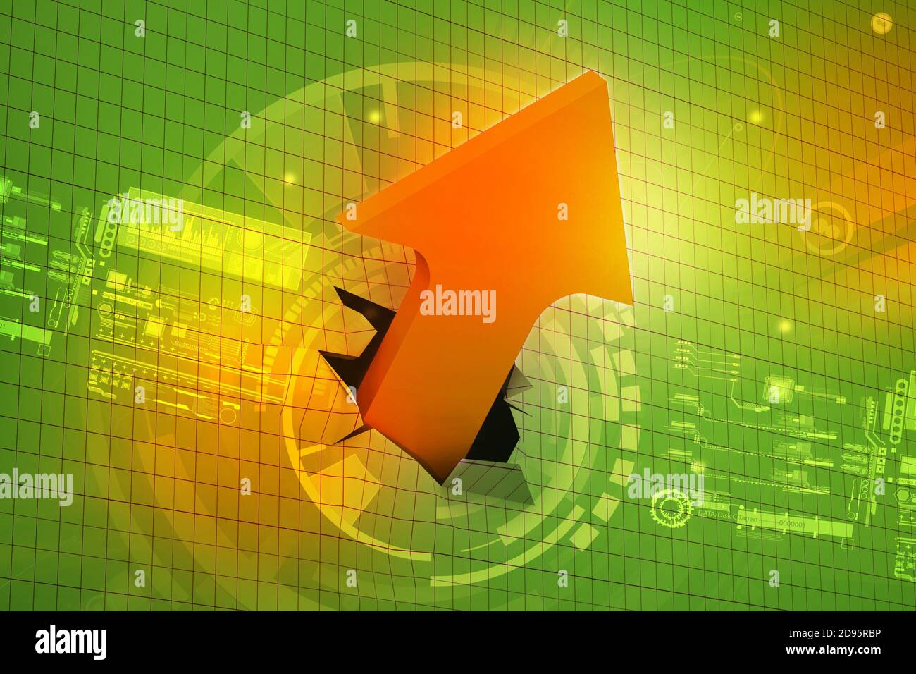 Growth green arrow Stock Photo - Alamy