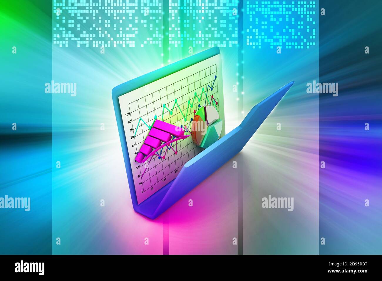 folder with diagram, chart, graph Stock Photo - Alamy