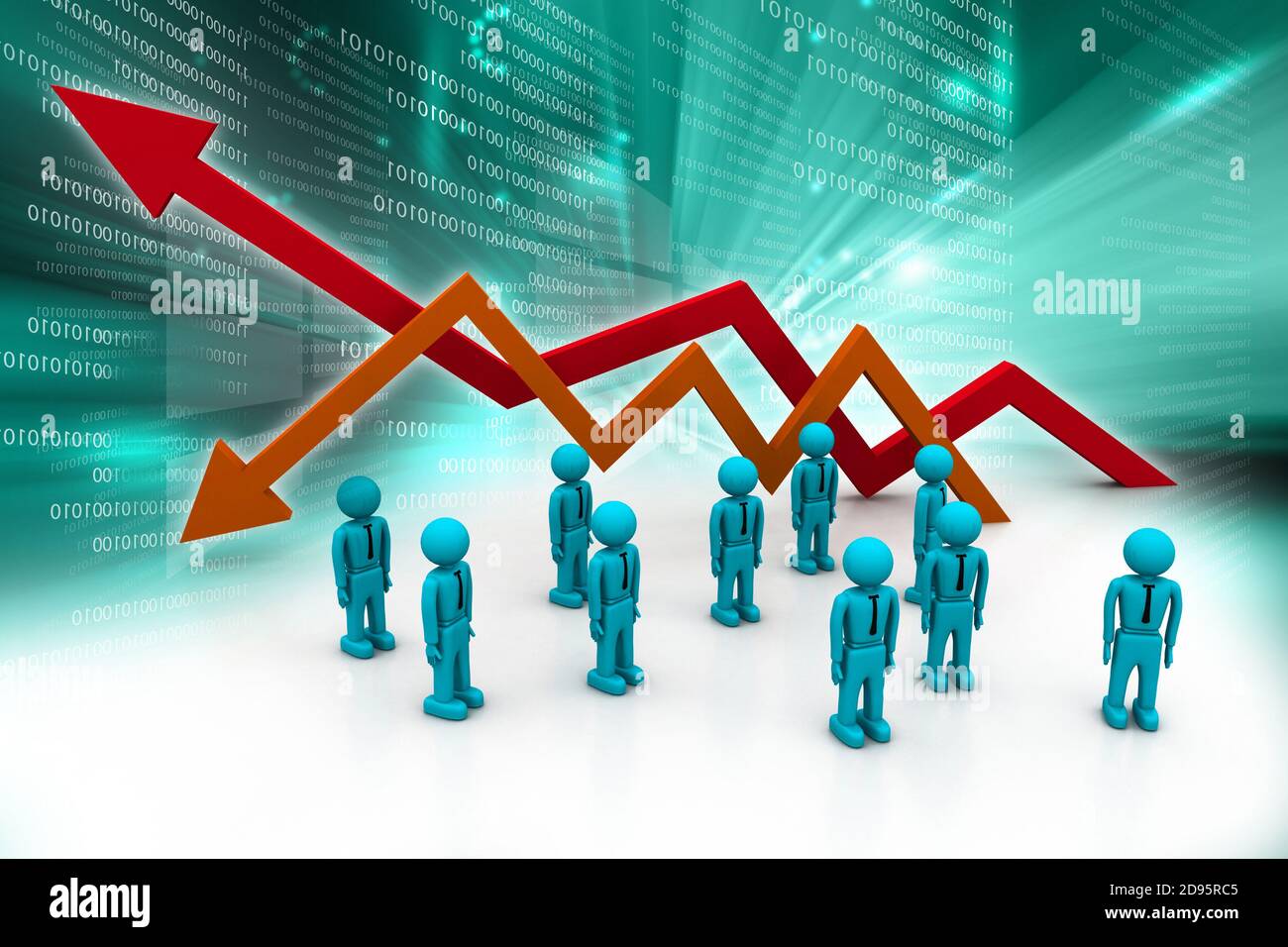 Business chart. (Success or fall concept Stock Photo - Alamy