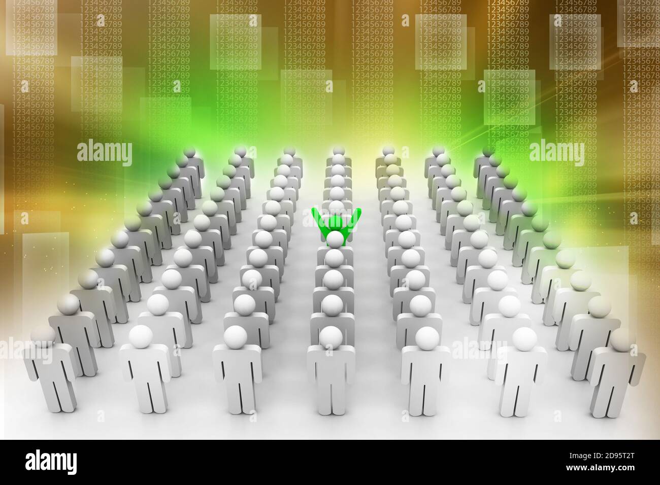 Strong team with leader Stock Photo - Alamy