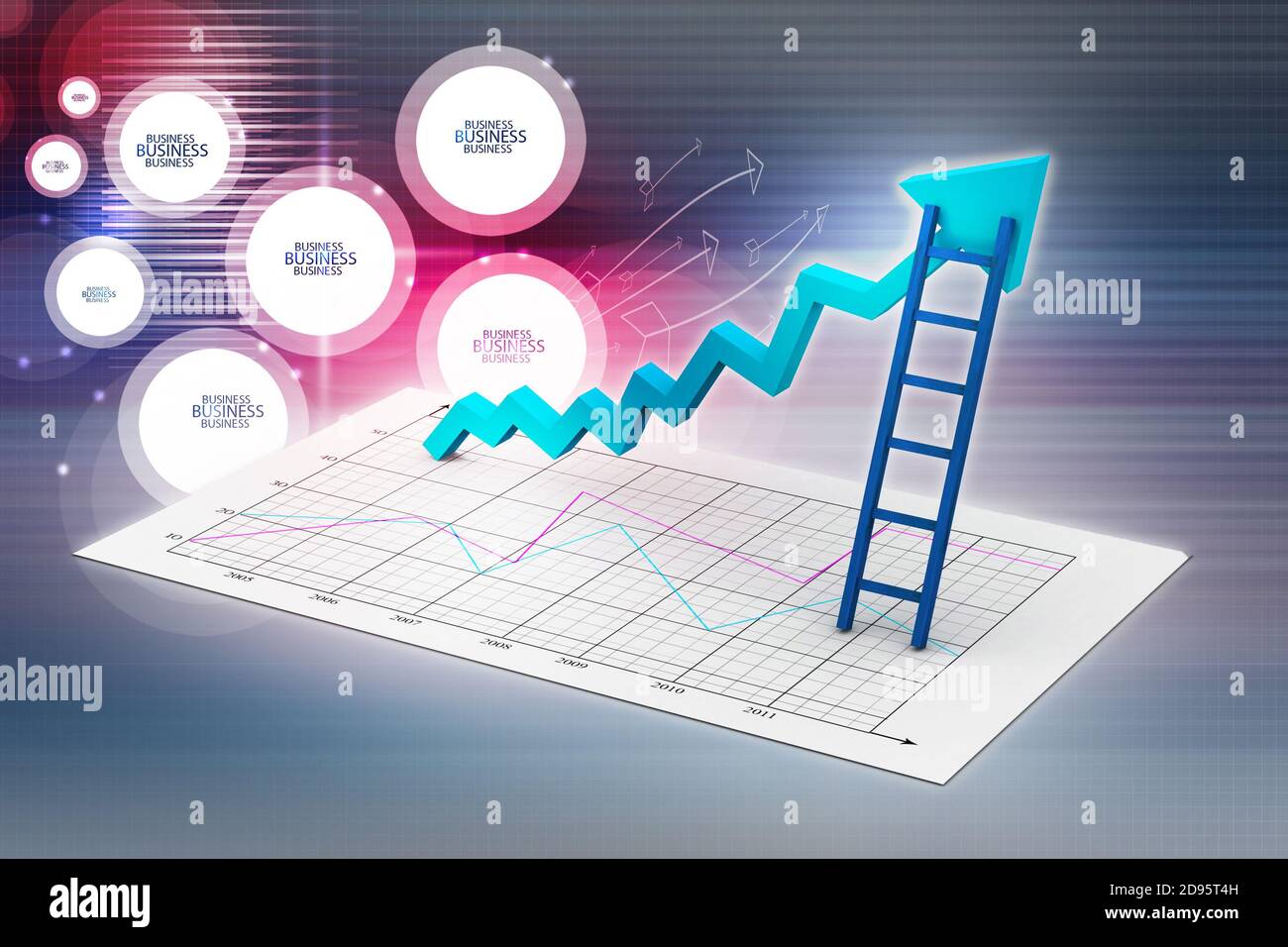 Ladder of success Stock Photo - Alamy