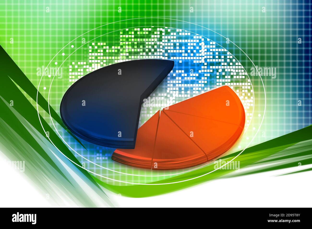 pie chart 3d Stock Photo - Alamy