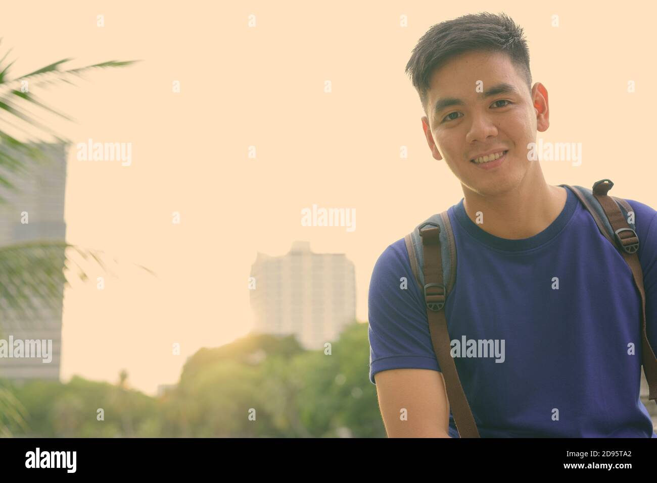 Handsome asian traveler backpack hi-res stock photography and images ...
