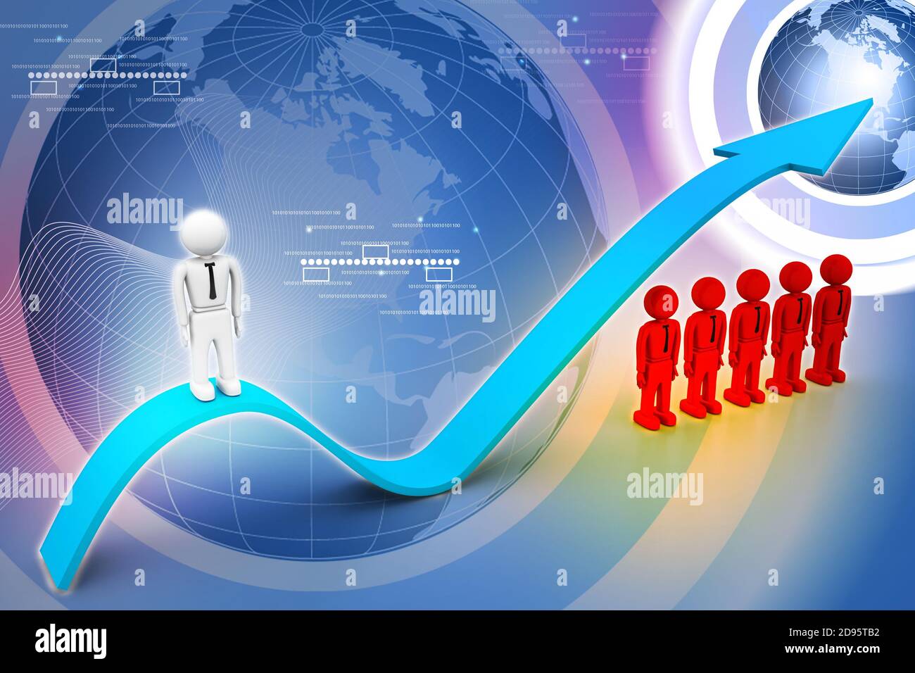 graph of success with people Stock Photo - Alamy