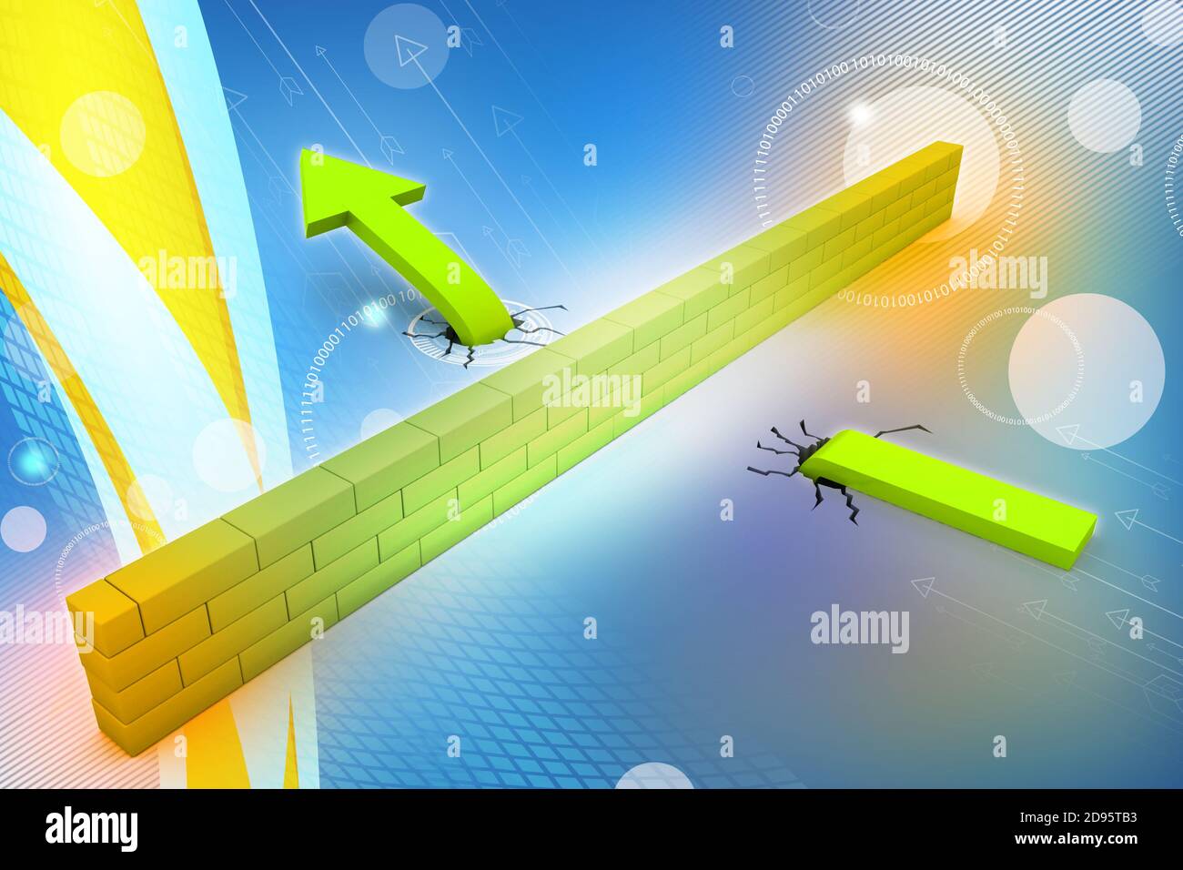 Don’t stop arrow Stock Photo - Alamy
