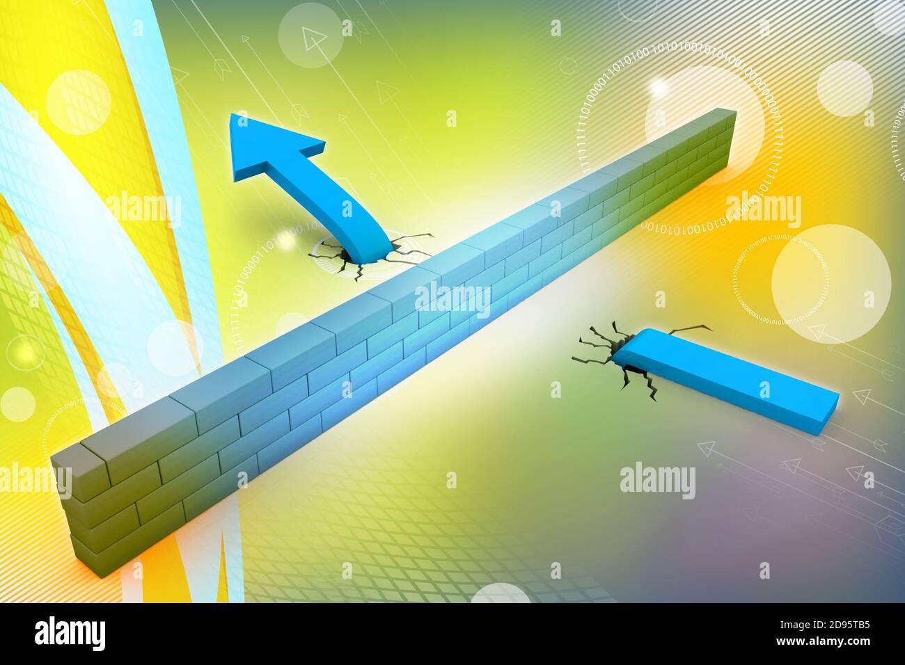 Don’t stop arrow Stock Photo - Alamy