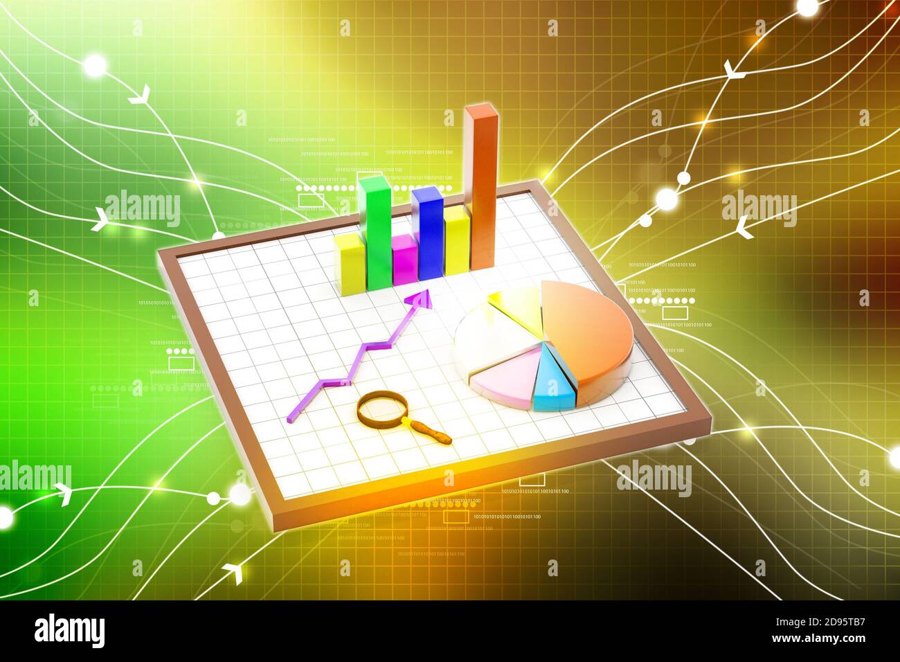 diagram with report Stock Photo - Alamy