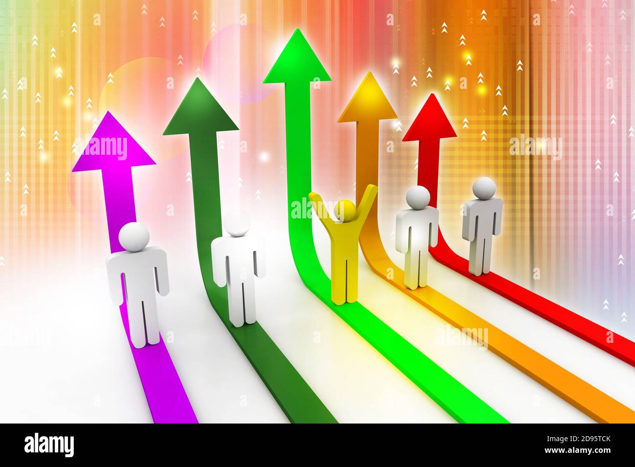 Selecting the right direction Stock Photo - Alamy