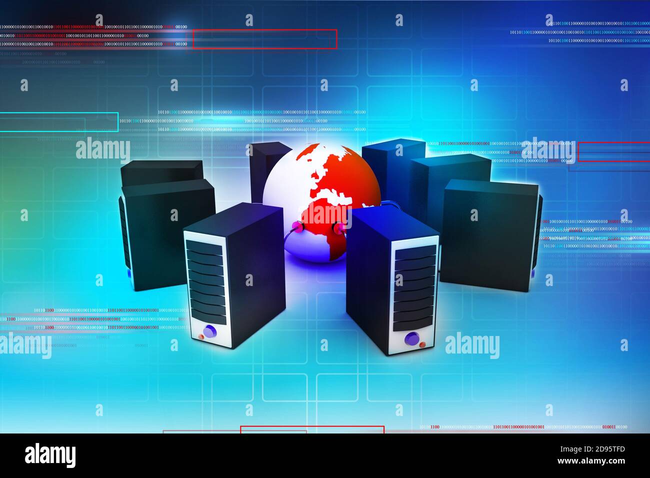 Global computer network Stock Photo - Alamy
